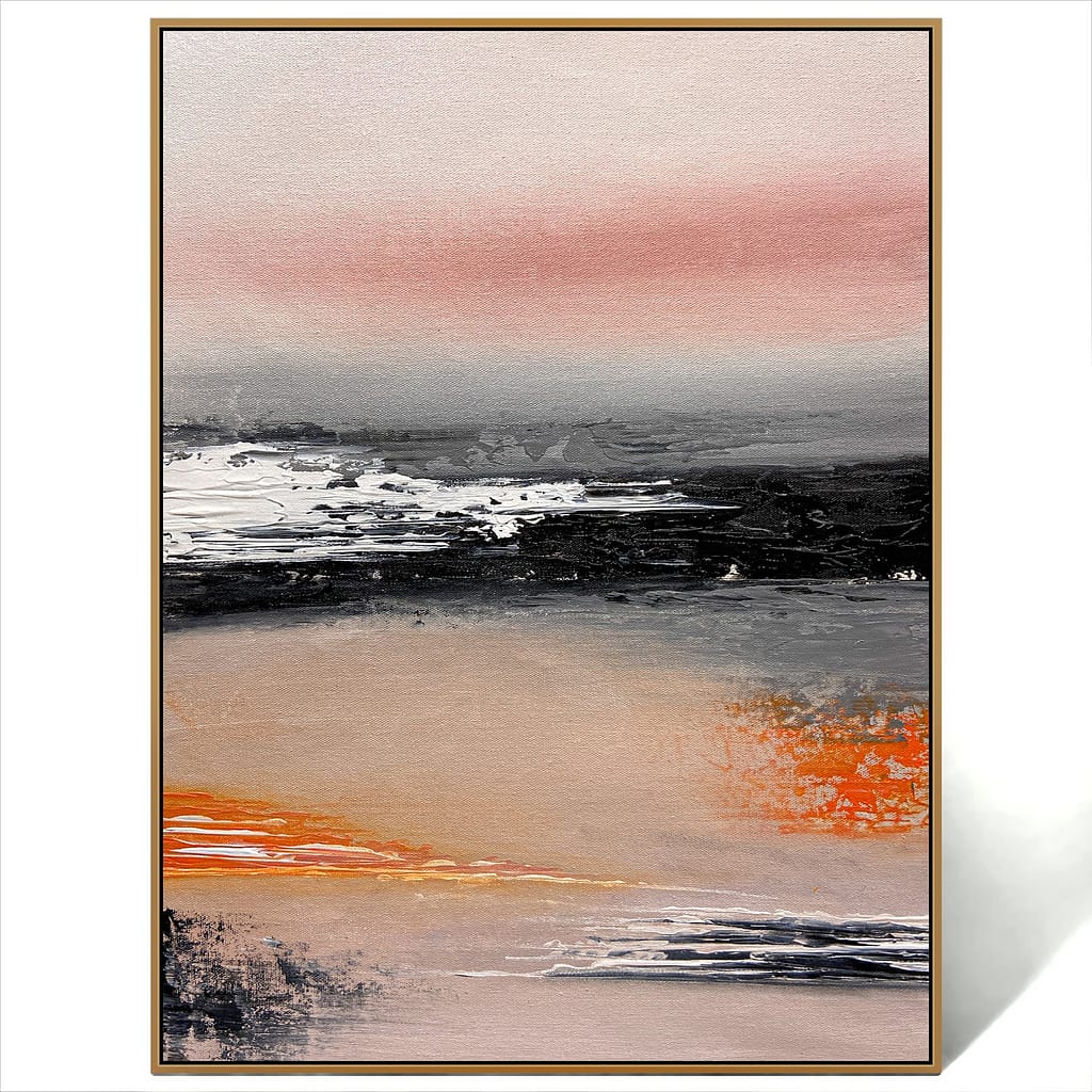 Abstract Landscape Wall Art Textured Painting On Canvas For Home ...