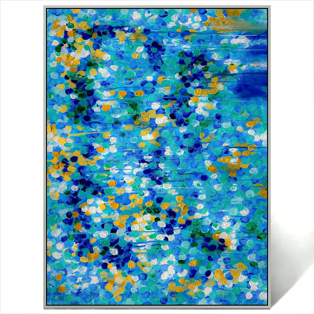 Texture Multi Color Dot Abstract Art Painting On Canvas For Decor The ...
